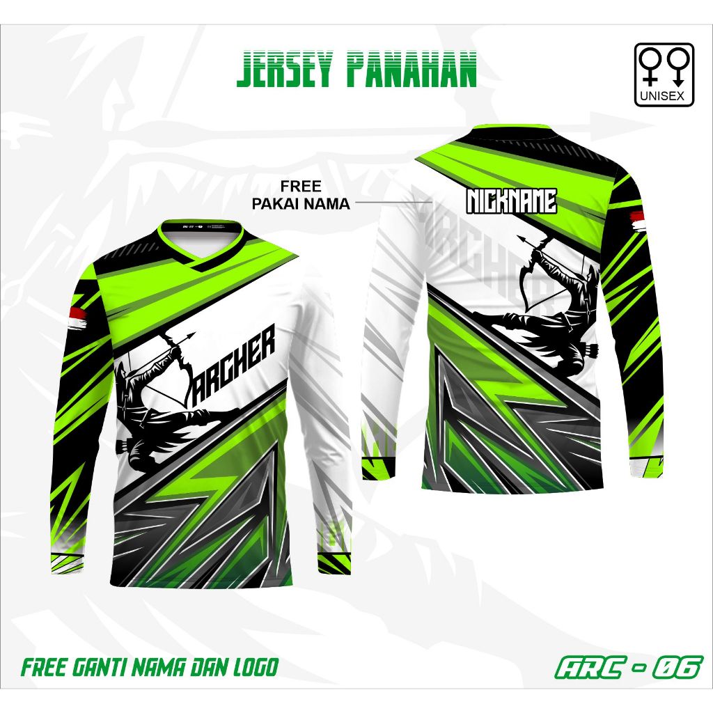 Jual Baju panahan jersey olahraga archer kaos archery panahan lengan ...