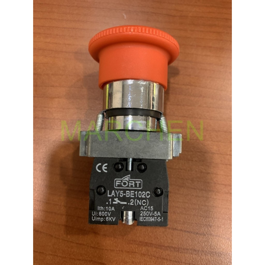 Jual Emergency button stop merah 22mm lock | Shopee Indonesia