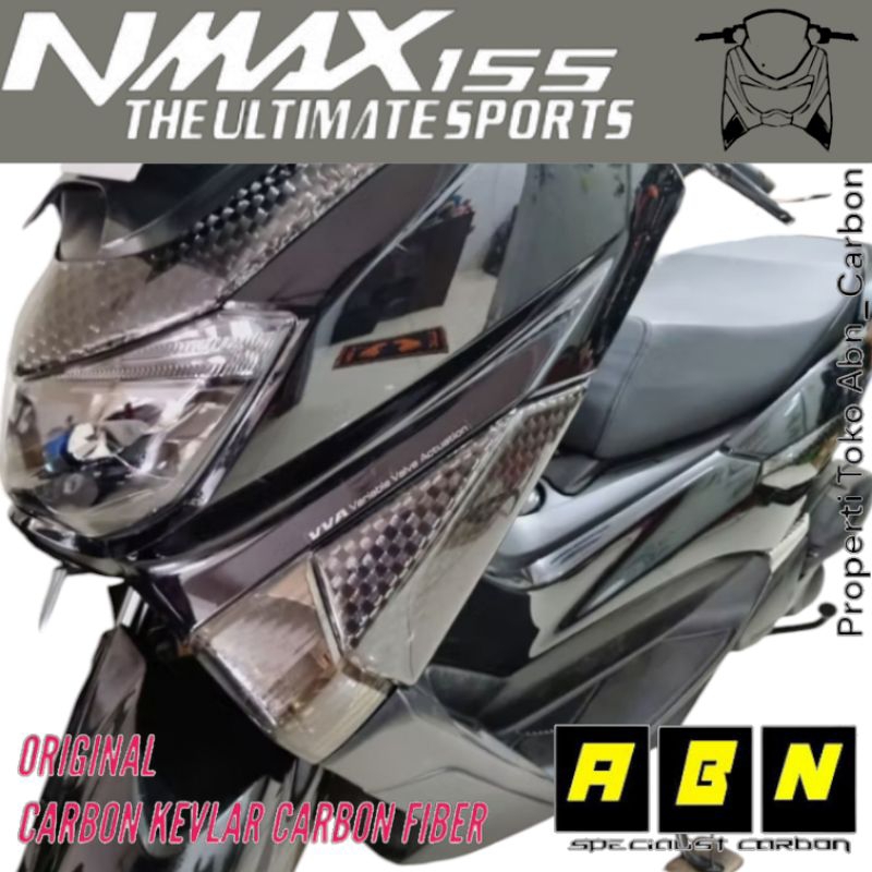 Jual Cover Sign Nmax Lama Karbon Kevlar Karbon Fiber Cover Sein Sen ...
