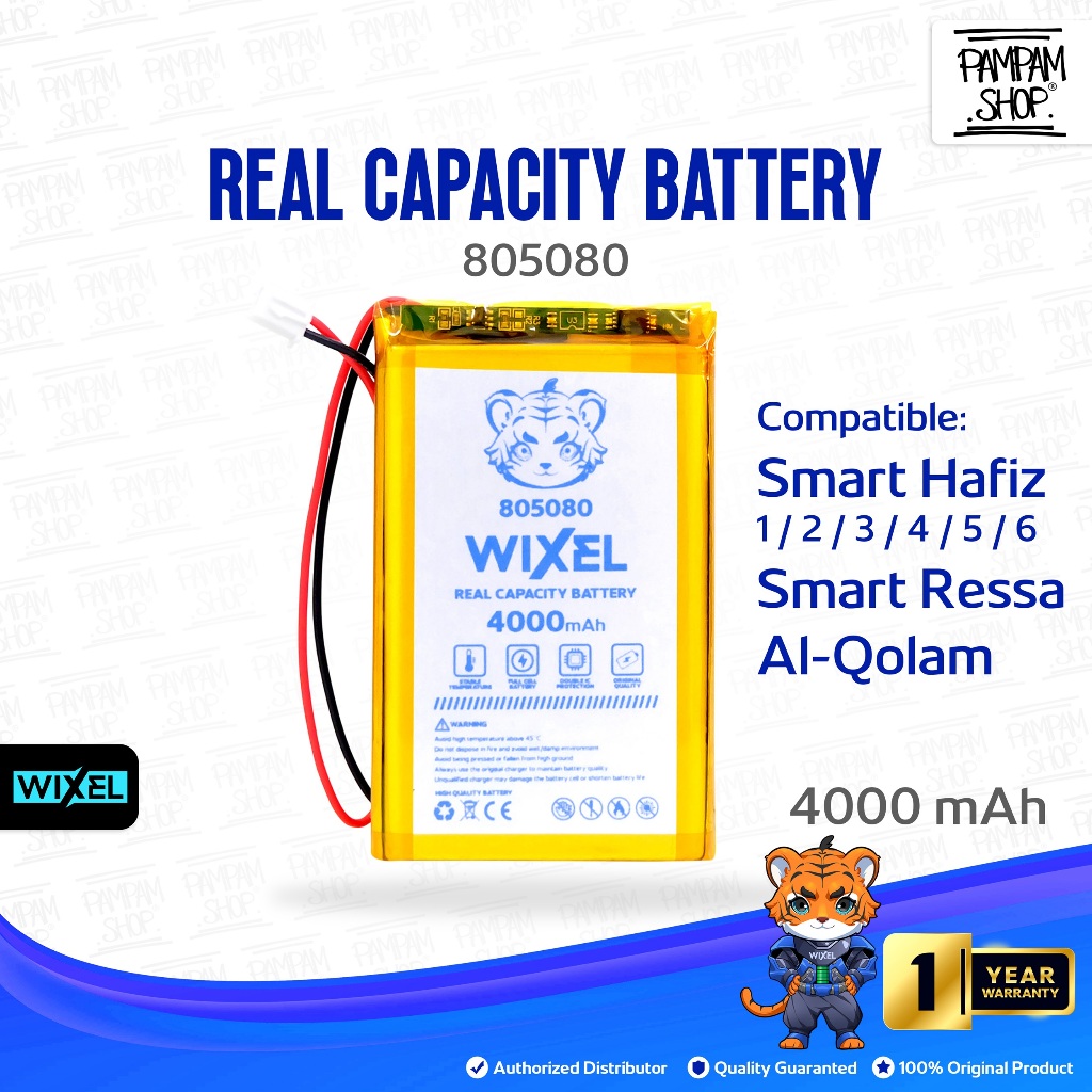 Jual WIXEL Baterai 805080 Smart Hafiz Versi 1 2 3 4 5 6 / Smart Ressa / Al Qolam Double Power ...