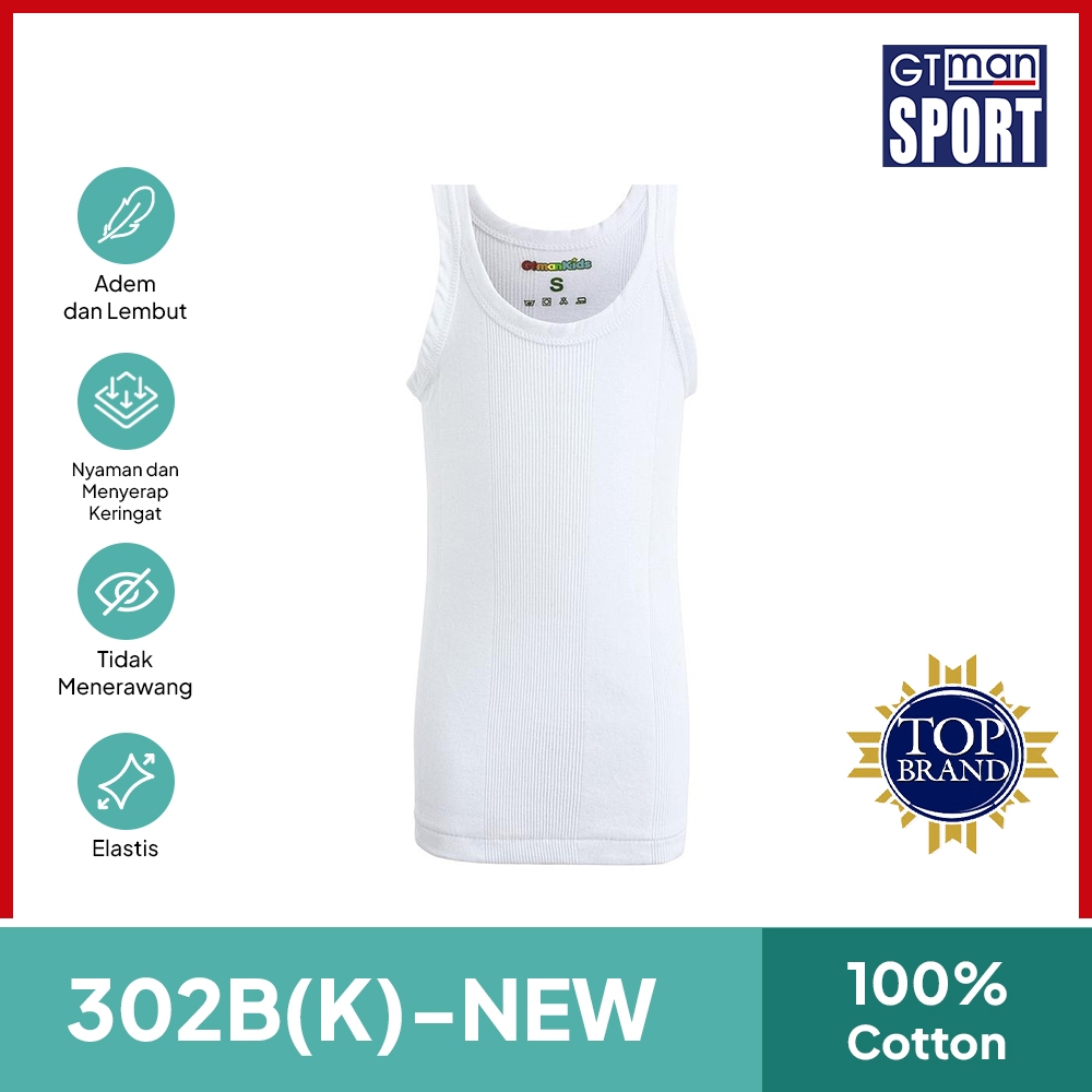 Jual [4 Pcs ] GT Sport Singlet Dalam Anak Laki-laki GT Man Kids 302B(K ...