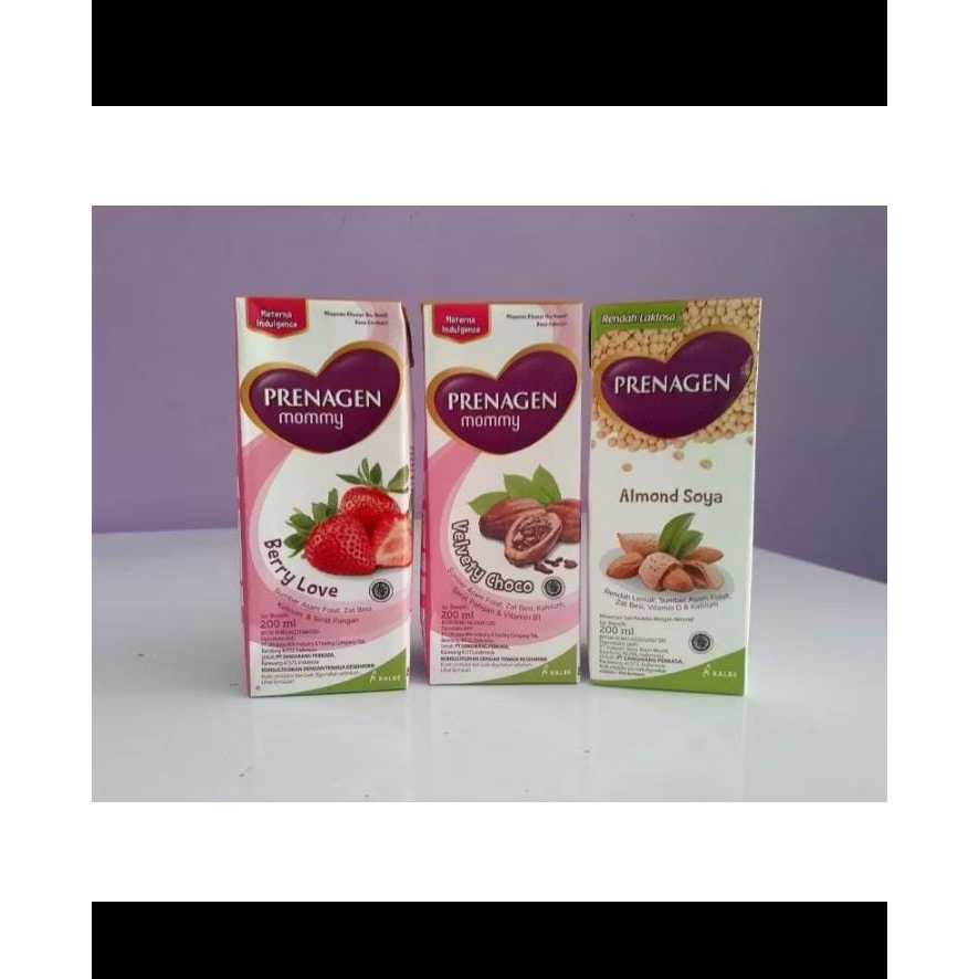 Jual Prenagen Mommy Uht Berry love , Coklat & Almond soya 200 ml | Shopee Indonesia