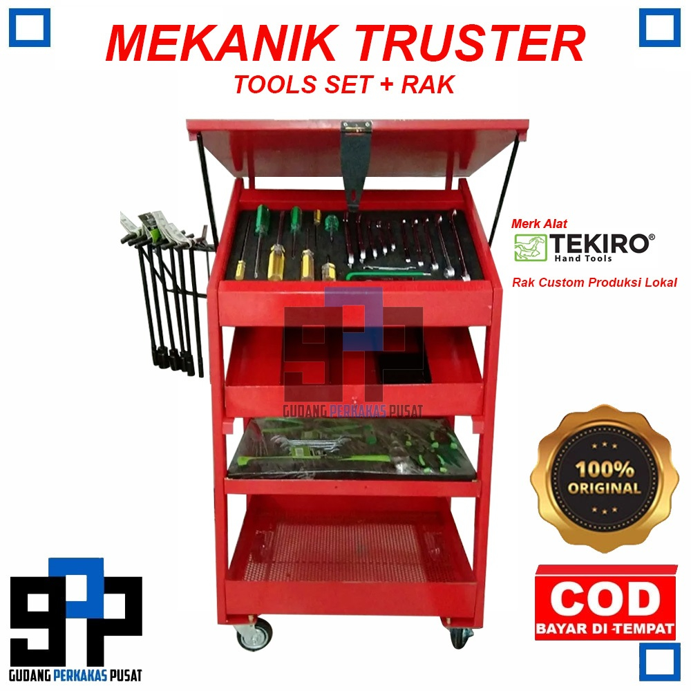 Jual MEKANIK TRUSTER SET TEKIRO ( BOX+TOOL ) /Tool Box AHASS / Mechanic ...