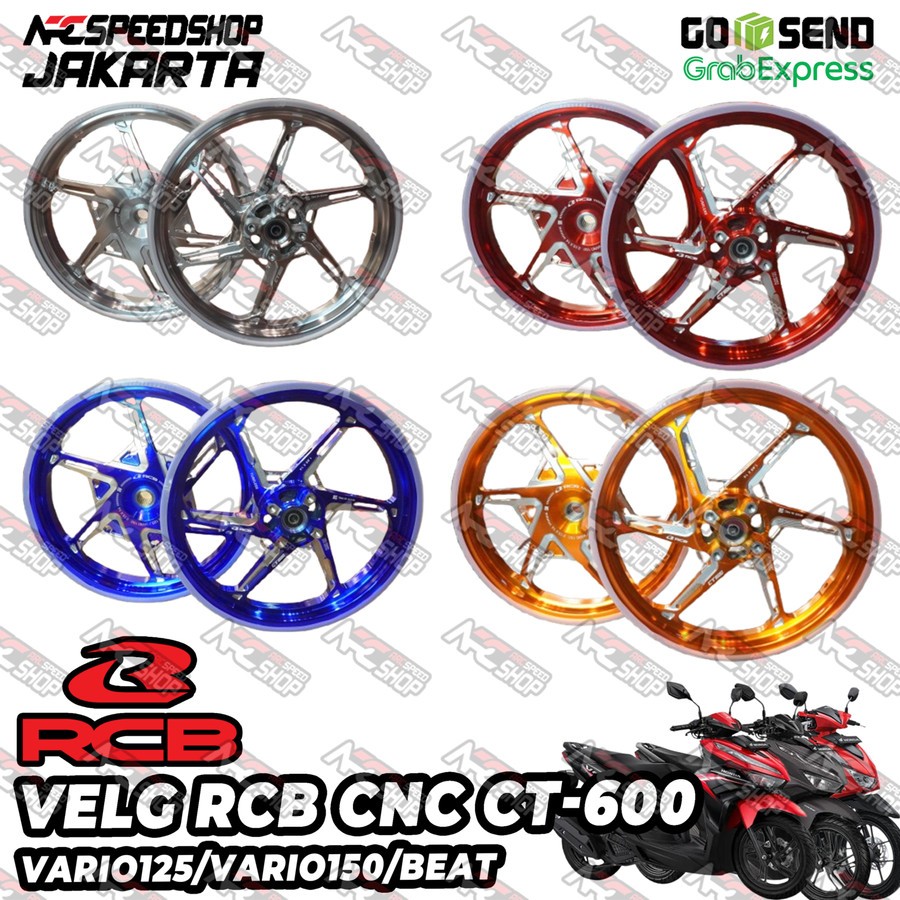 Jual VELG RCB CNC RIM CT600 CT-600 CT 600 HONDA VARIO125 VARIO150 BEAT ...