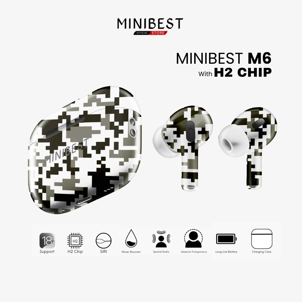 Jual MINIBEST M6 Pro 2 TWS Earphone Headset Bluetooth Chip H2 Wireless ...