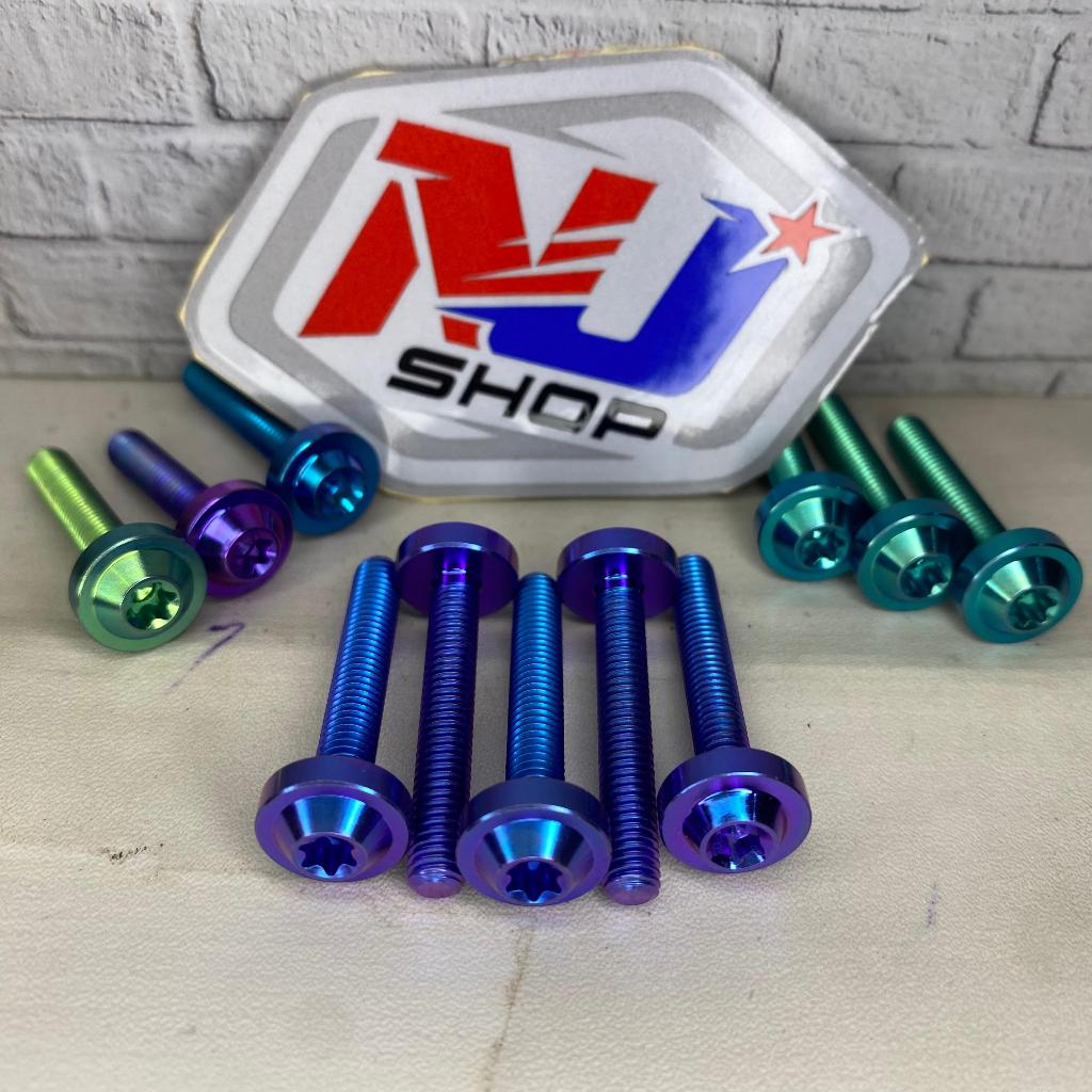 Jual Baut Titanium M5 x 35 All colour drat 8 panjang 3,5 cm harga ...