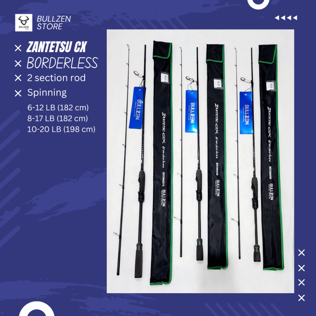 Jual Bullzen Rod Zantetsu CX Borderless - 2 Section Rod | Shopee Indonesia