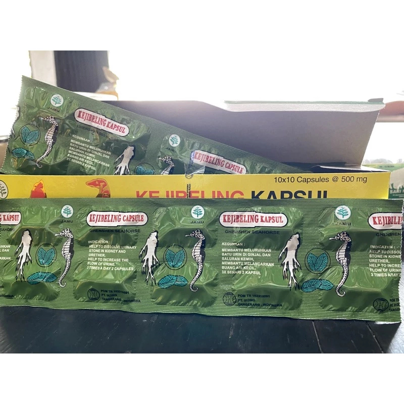 Jual KEJIBELING KAPSUL 1 STRIP MELANCARKAN BUANG AIR KECIL | Shopee ...