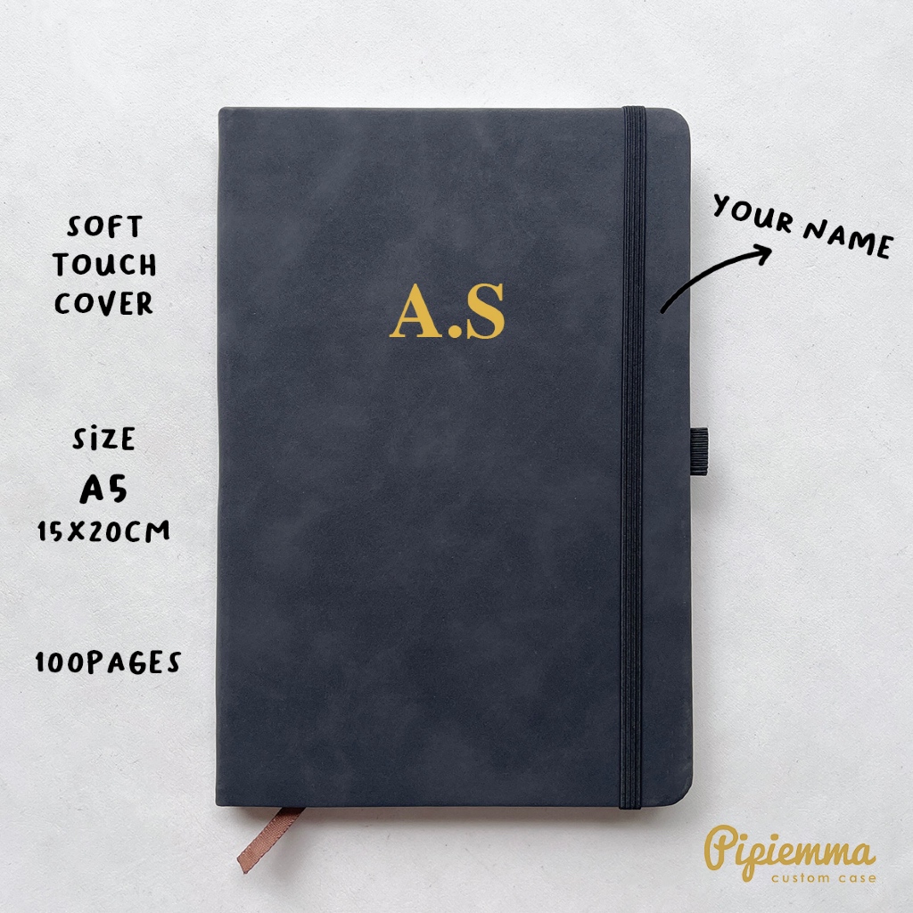 Jual Notebook Custom Nama Agenda Buku Catatan A5 A6 | Shopee Indonesia