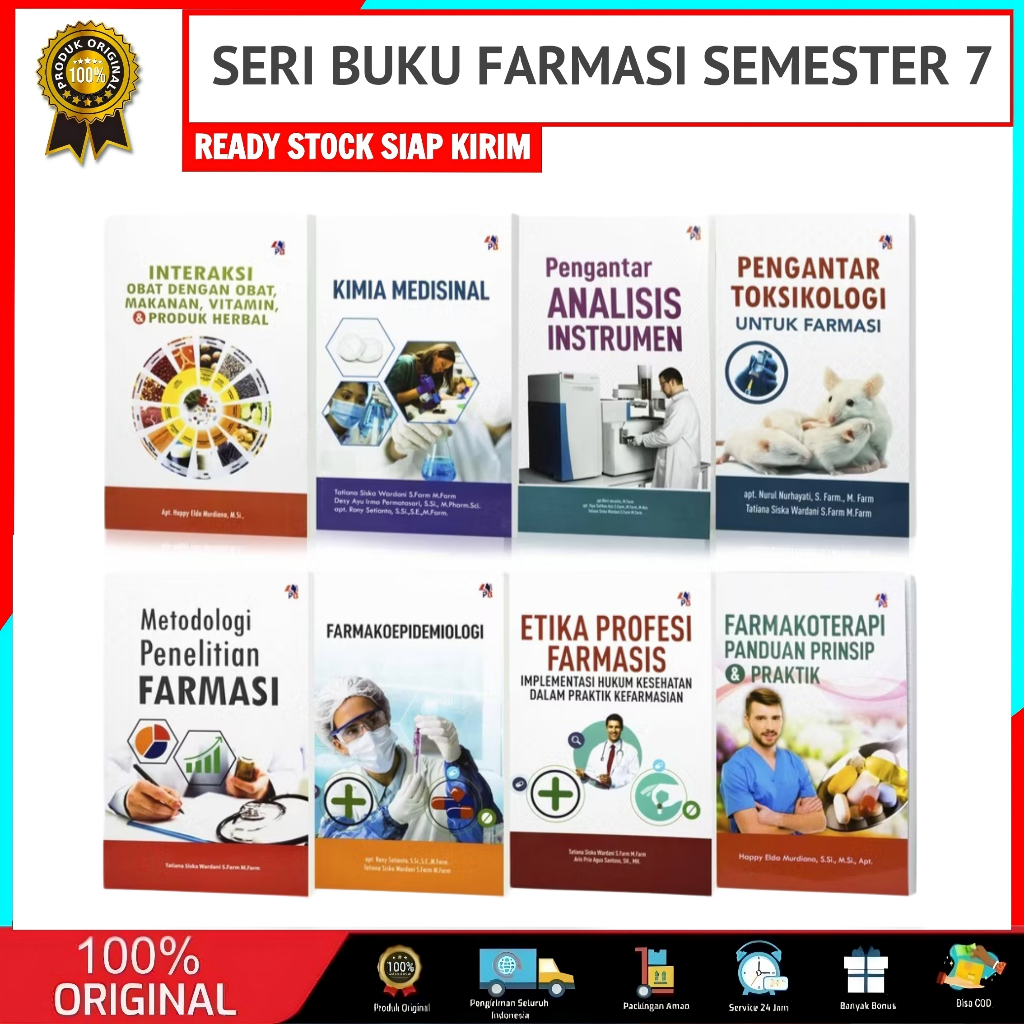 Jual BUKU FARMASI SEMESTER 7 LENGKAP | INTERAKSI OBAT DENGAN OBAT ...