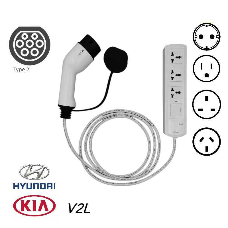 Jual Adaptor V2L Sambungan Daya Adaptor V2L Mobil Listrik Type 2 to ...