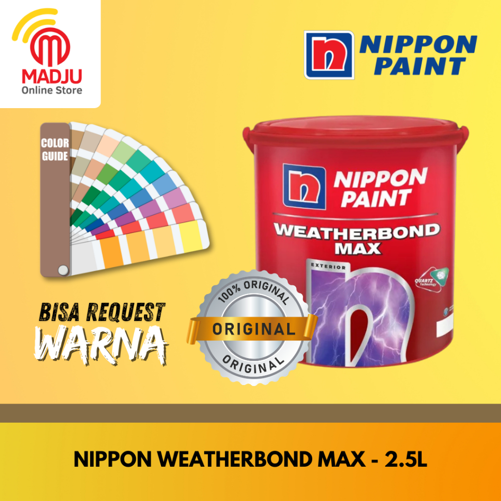Jual Nippon Paint WEATHERBOND MAX Cat Tembok Exterior Ultra PREMIUM 100 ...