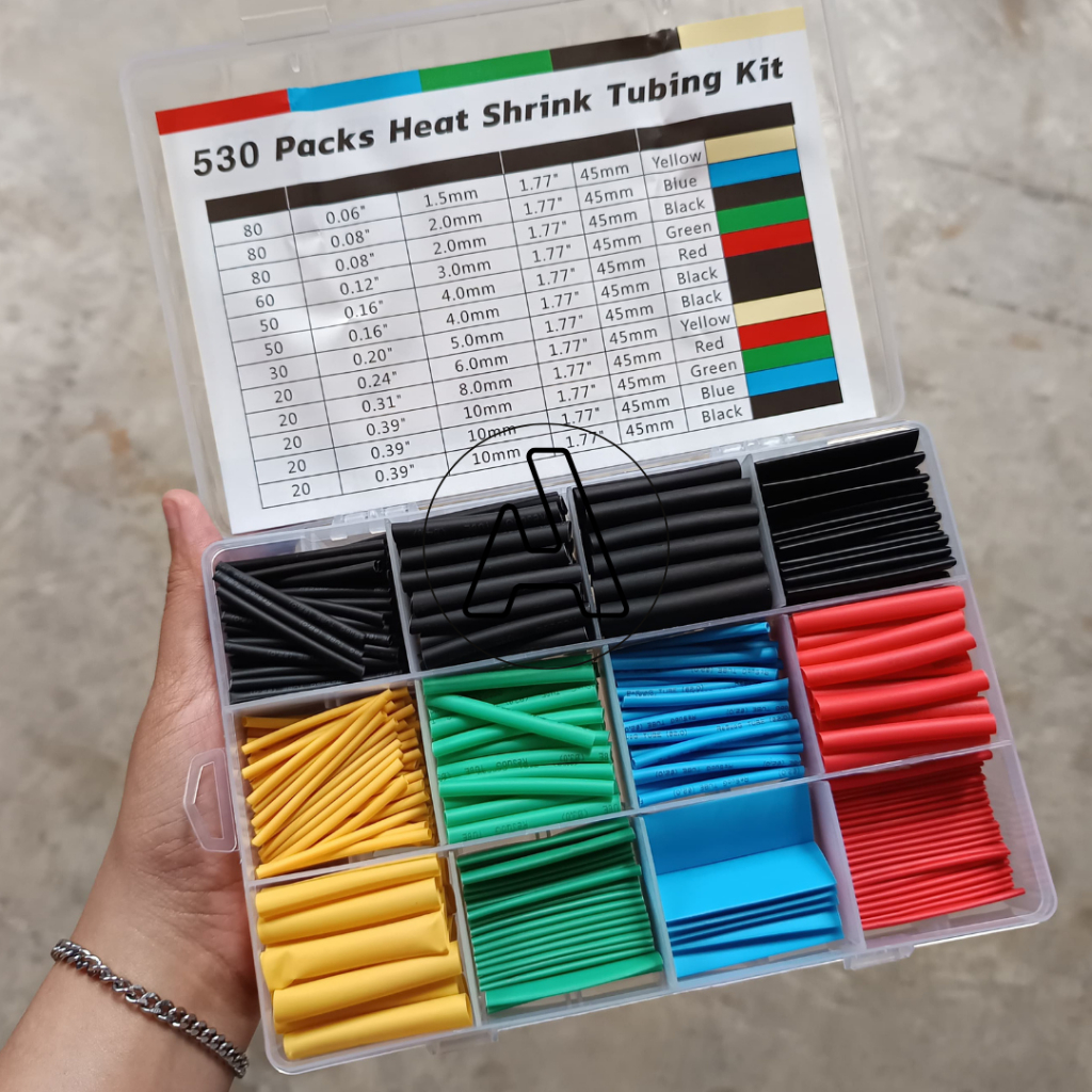 Jual SET + BOX Kabel bakar / selang bakar / isolasi bakar 530PCS ...