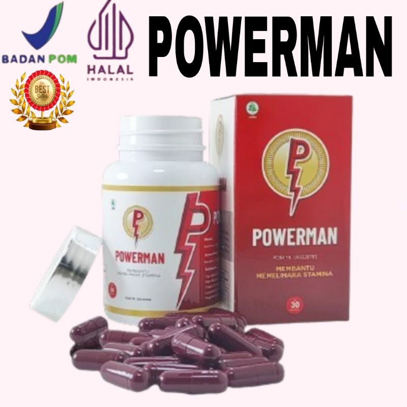 Jual POWERMAN isi 30 kapsul powerman original | Shopee Indonesia
