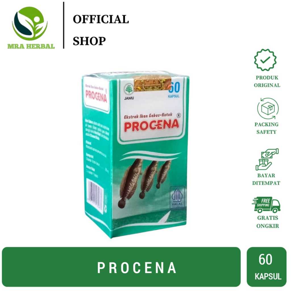 Jual Procena Ekstrak Ikan Gabus 60 Kapsul | Ekstrak Ikan Kutus Procena ...