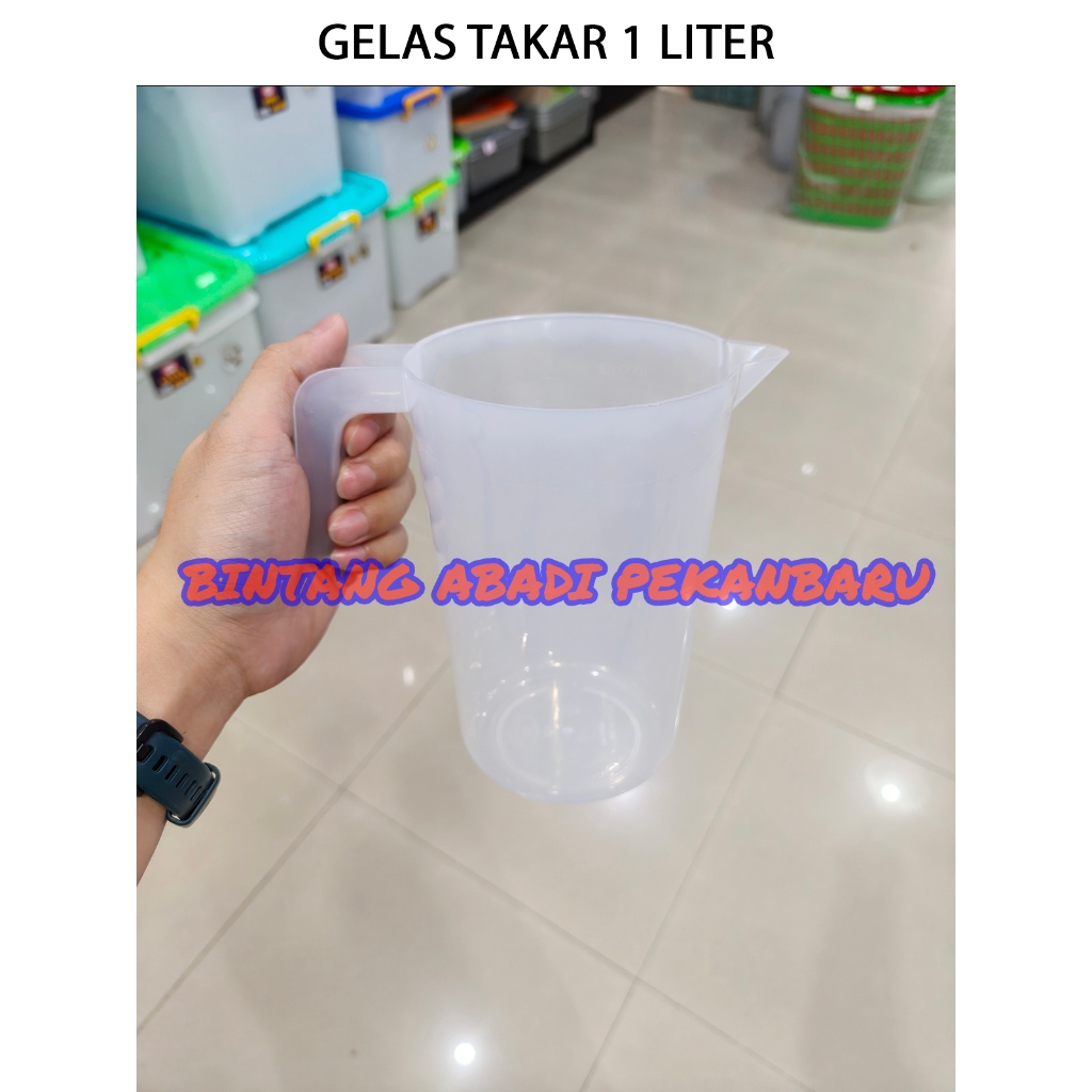 Jual Gelas Takar 1000 ML Tebal / 1 Liter Gelas Ukur Takaran Minyak | Shopee Indonesia
