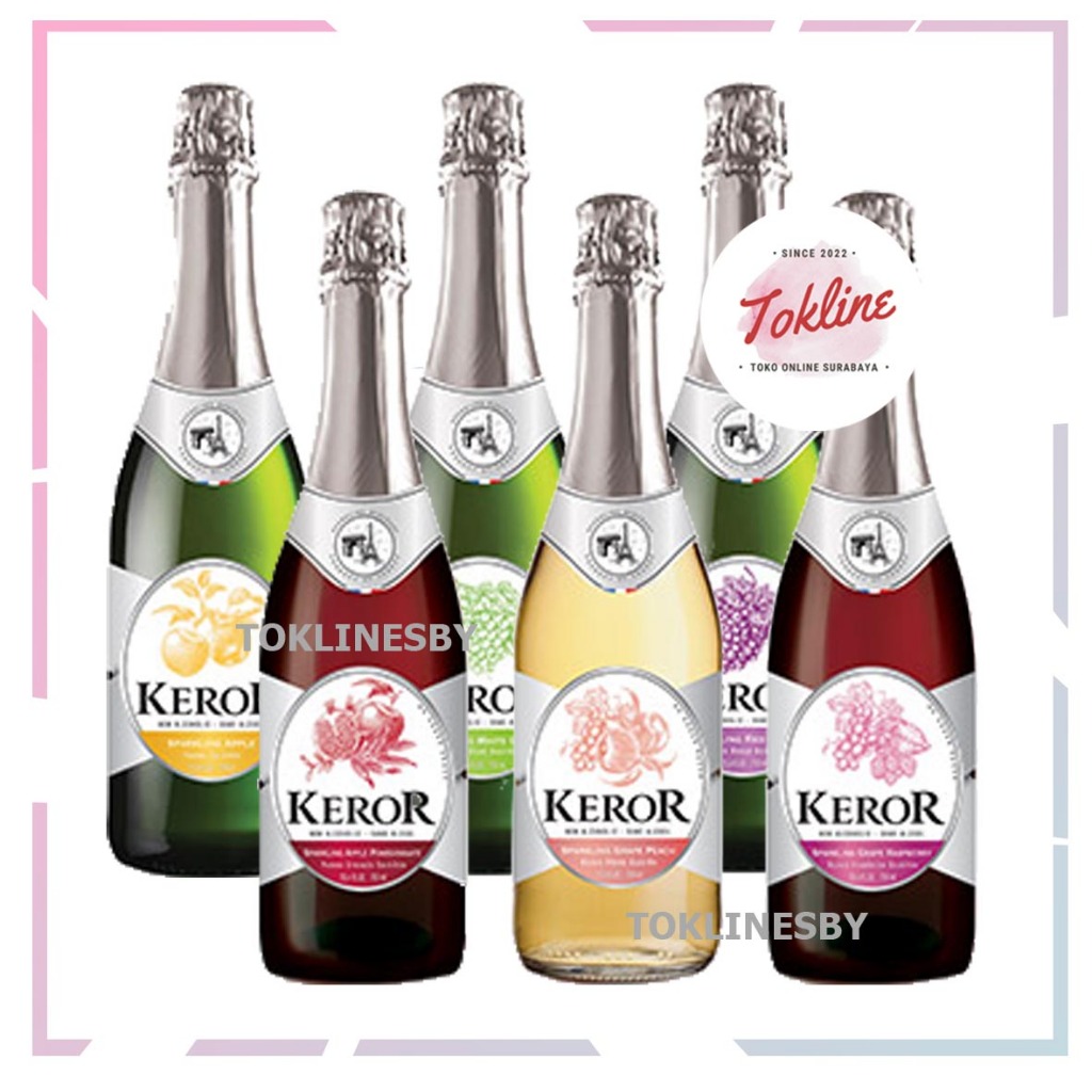Jual KEROR RED WHITE GRAPE ANGGUR MERAH PUTIH SPARKLING 750ML TANPA ...