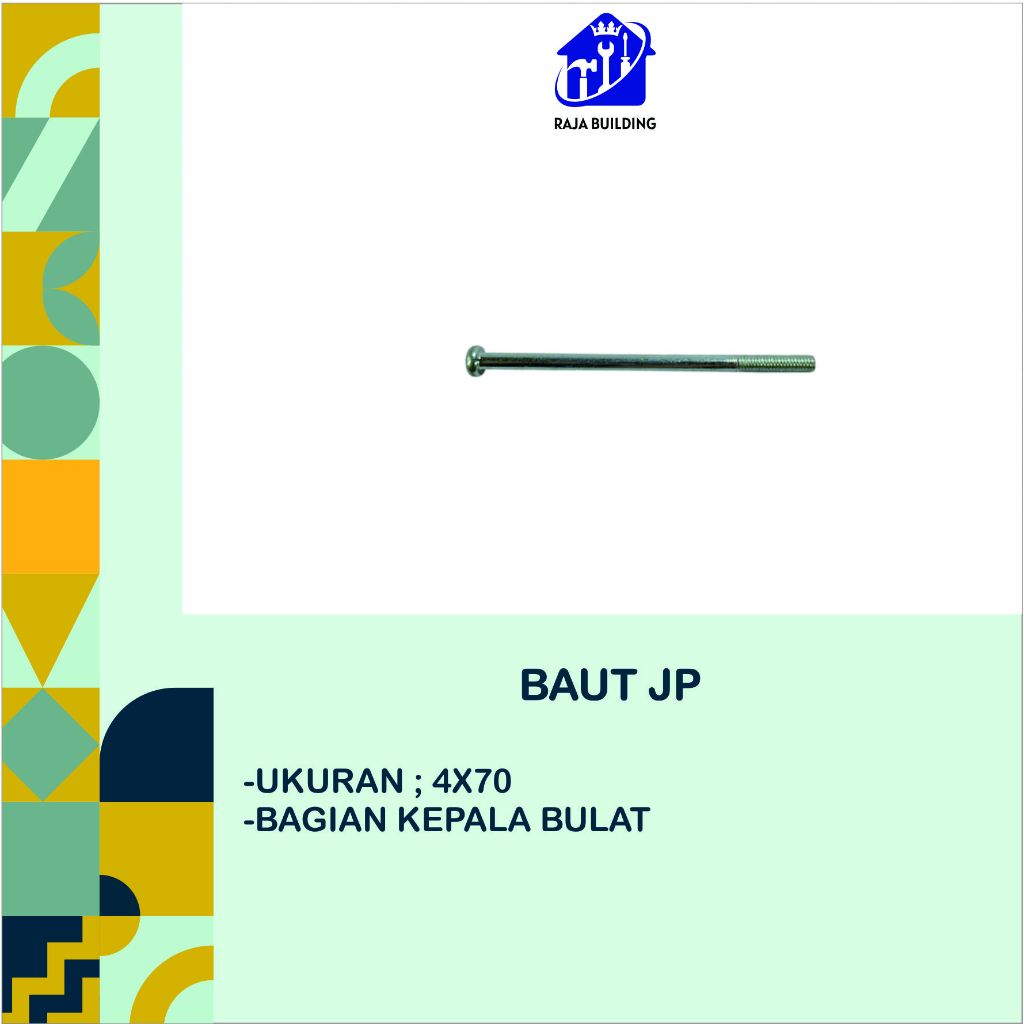 Jual BAUT JP/BAUT/JP/BAUT KEPALA BULAT/BAUT JP STAINLESS | Shopee Indonesia