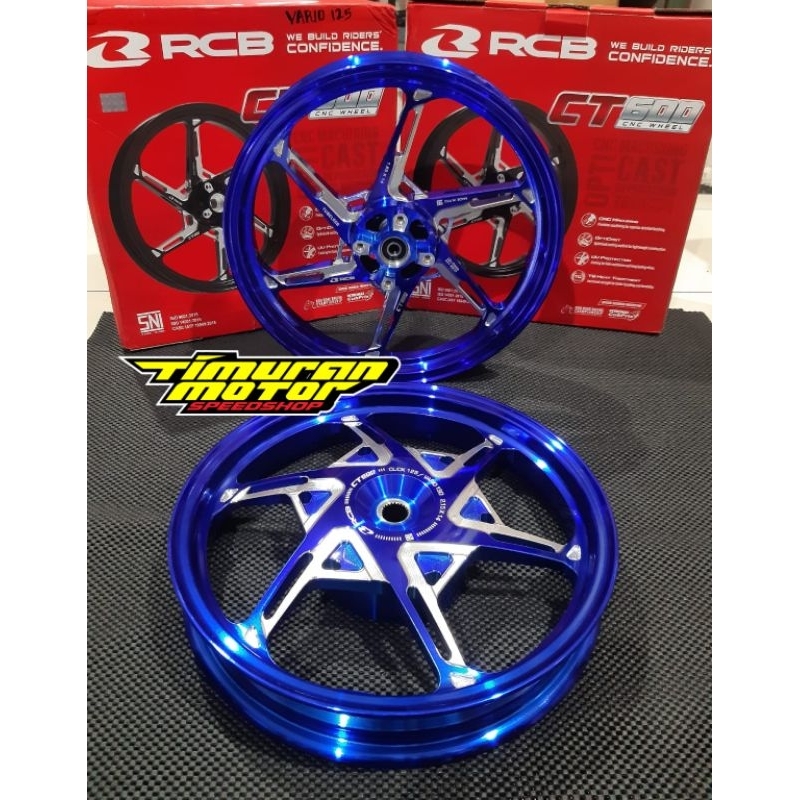 Jual VELG RCB CT600 VARIO 125 - VARIO 150 185 215 R14 BLUE | Shopee ...