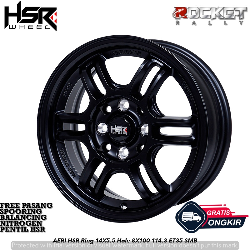 Jual Velg Original HSR AERI R14X5,5 Lubang 4X100/114,3 ET35 SMB Karimun Xenia Sigra Xenia Atoz ...