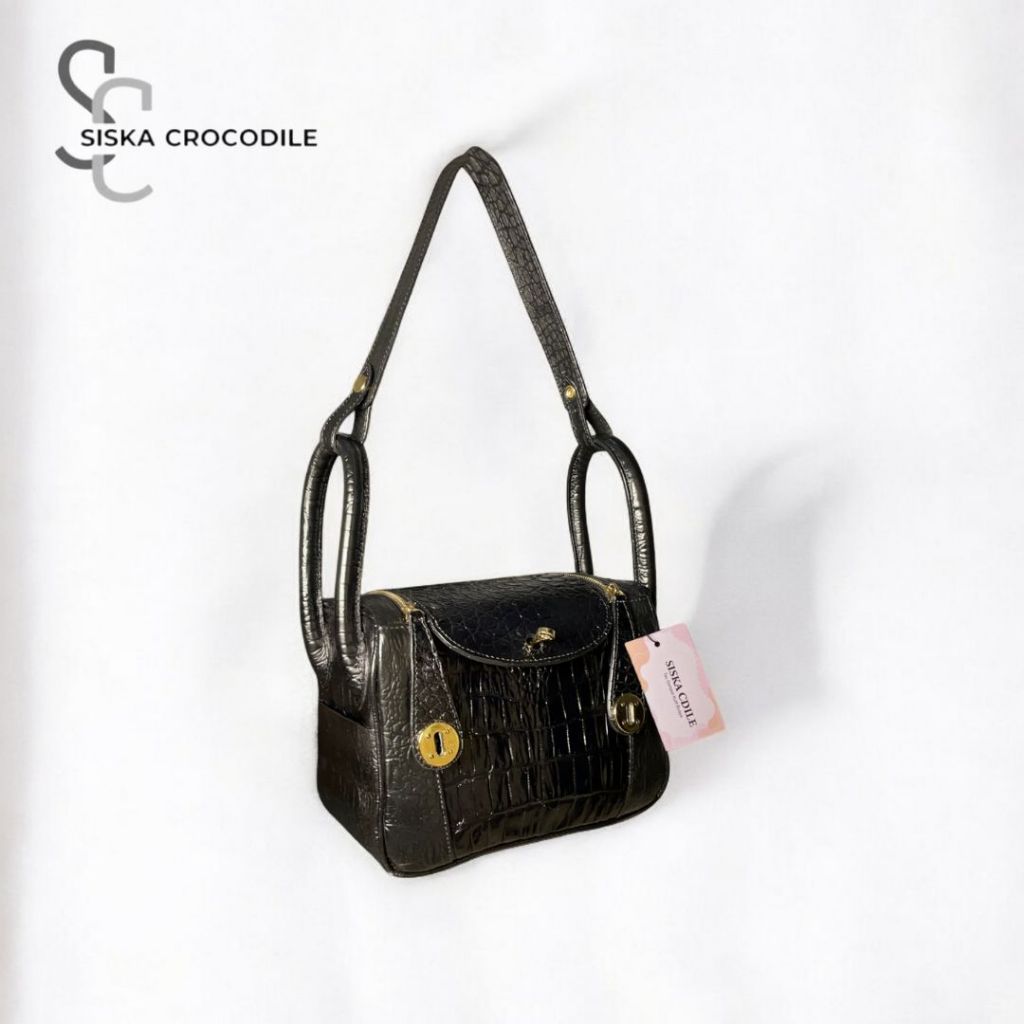 Jual SC SISKA CROCODILE - Tas Wanita Kulit Asli Tas Kekinian Tas Pesta ...