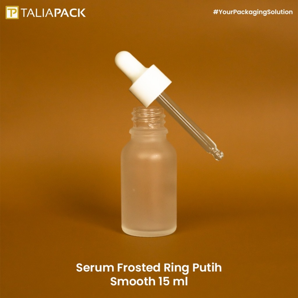 Jual BOTOL SERUM 15 ML - FROSTED RING PUTIH SMOOTH (100PCS) | Shopee ...