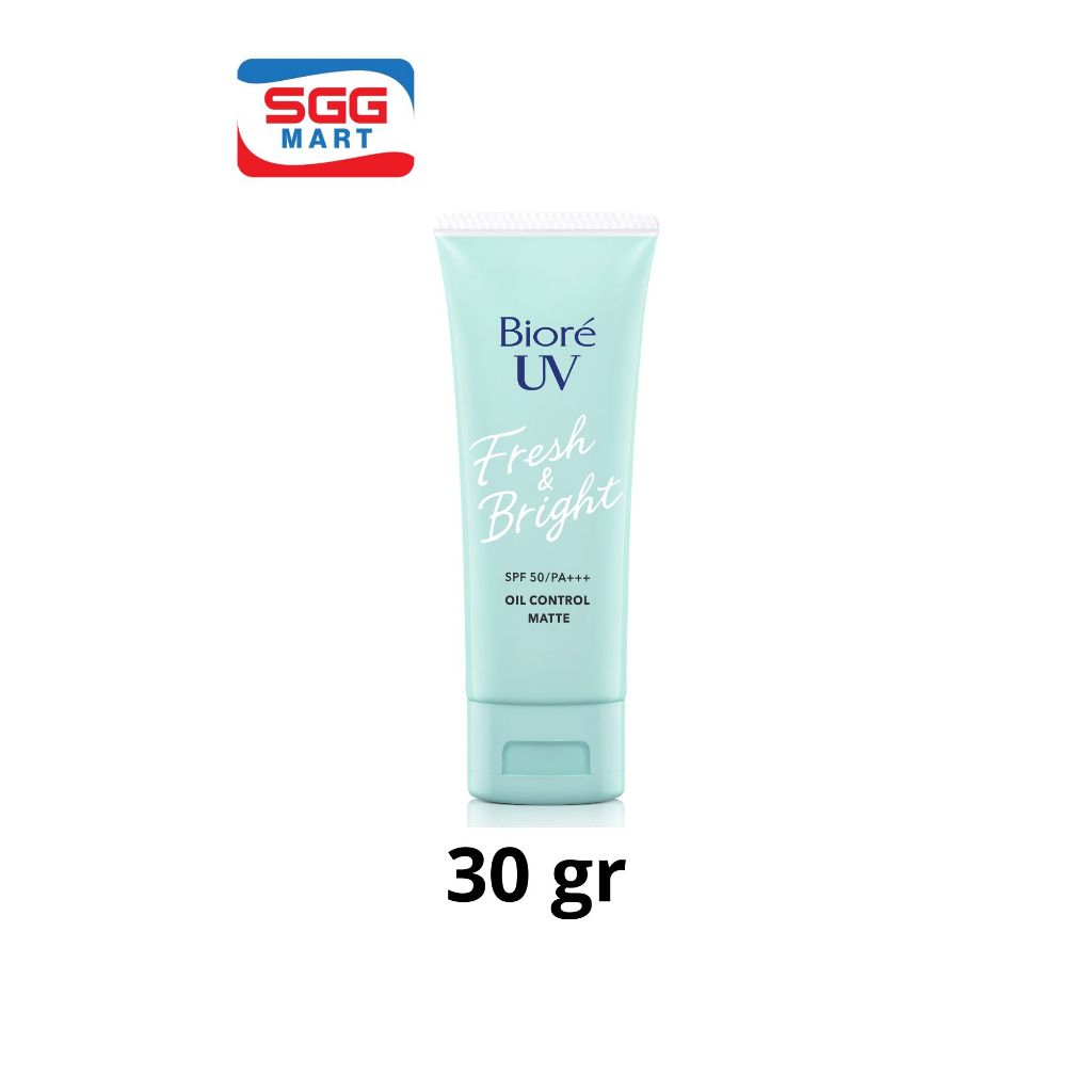 Jual Biore UV Fresh & Bright SPF 50PA+++ Oil Control Matte [Hijau] 30gr ...