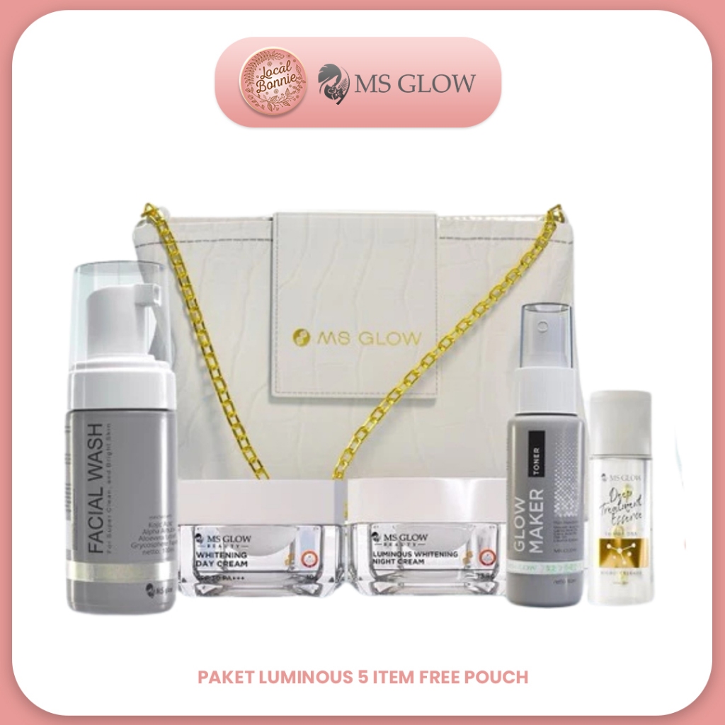 Jual MS Glow Paket Luminous | MS GLOW Paket Wajah BONUS Product & Tas ...