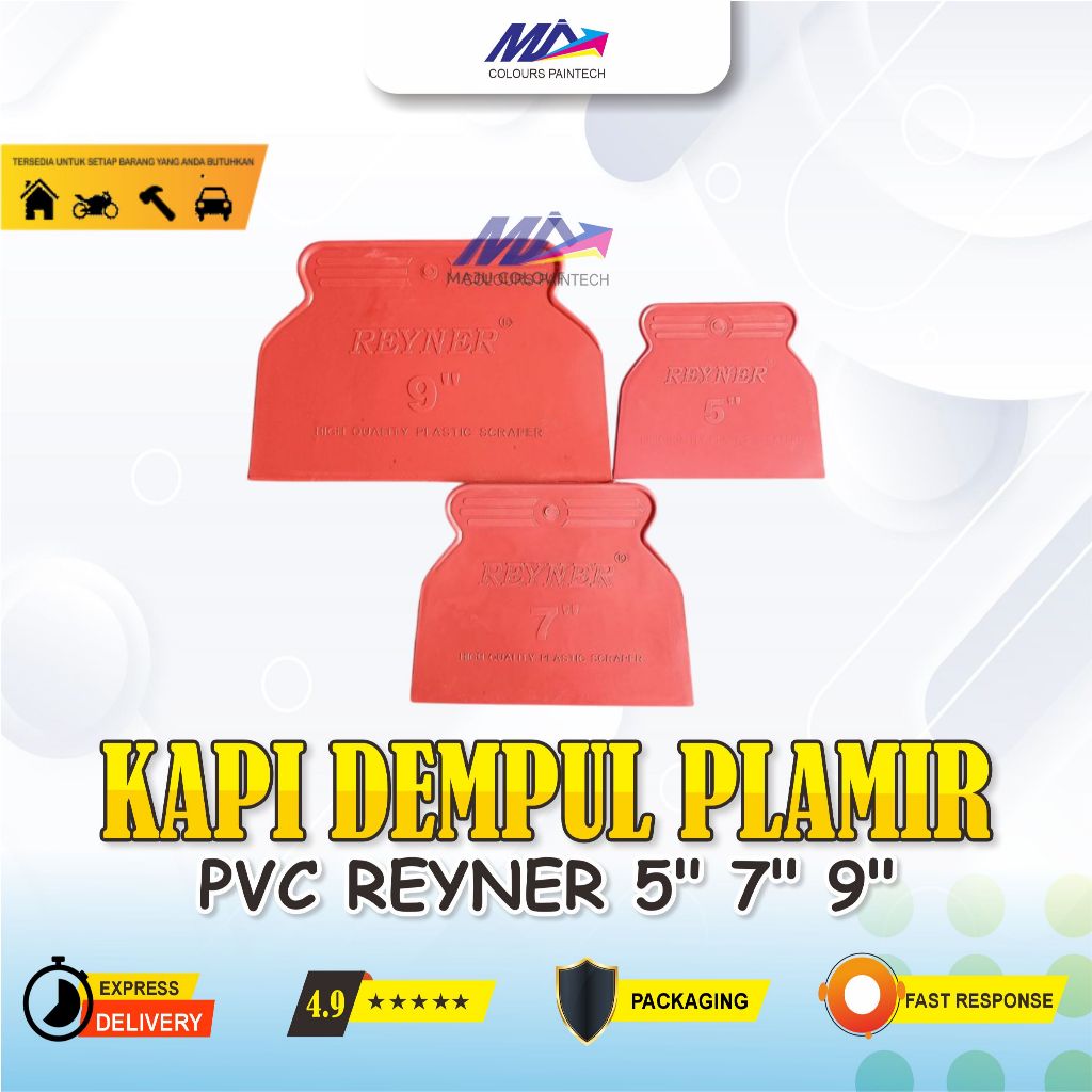 Jual KAPI DEMPUL PLAMIR PVC REYNER 5" 7" 9" | Shopee Indonesia
