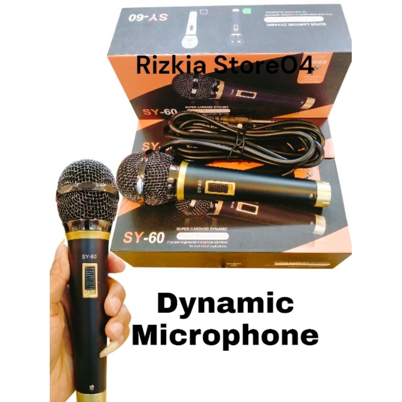 Jual Microphone Sy-60 Dynamic Microphone Kualitas Peka Bagus | Shopee ...