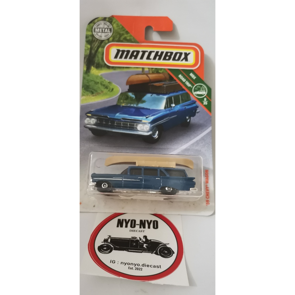Jual Matchbox 59 chevy Wagon Biru | Shopee Indonesia