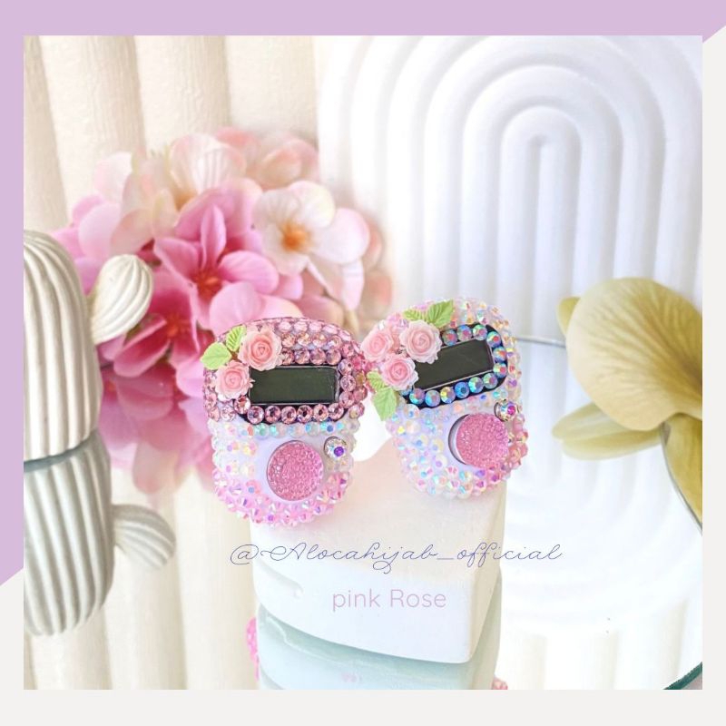 Jual Tasbih Digital Pink Rose Tali Mutiara Tasbih Hias Bunga Mawar ...