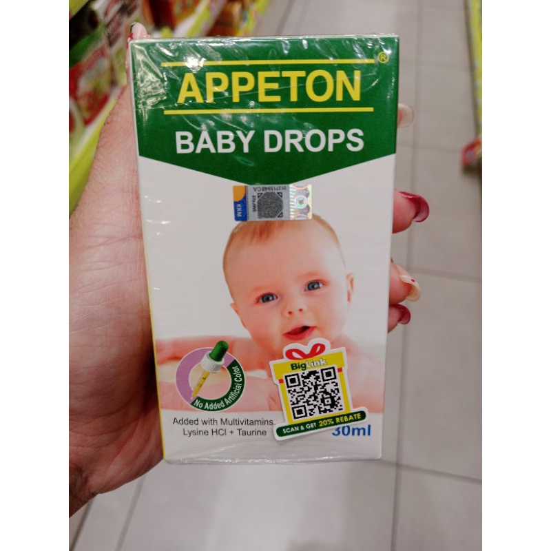 Jual Appeton Baby Drops Lysine HCl + Taurine 30ml | Shopee Indonesia