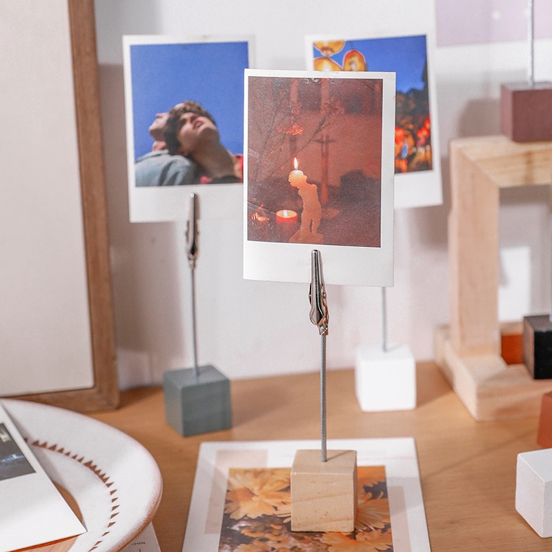 Jual KLIP KAYU / WOODEN KLIP HOLDER PHOTO MEMO NOTE CARD | Shopee Indonesia