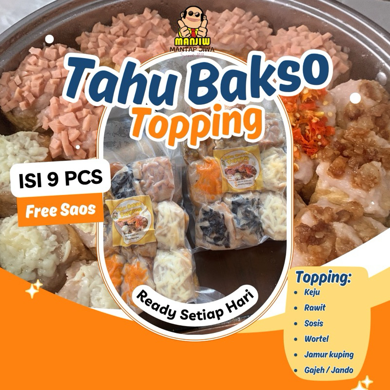 Jual TAHU BAKSO TOPPING JUMBO VIRAL ISI 9 FREE SAOS | Shopee Indonesia