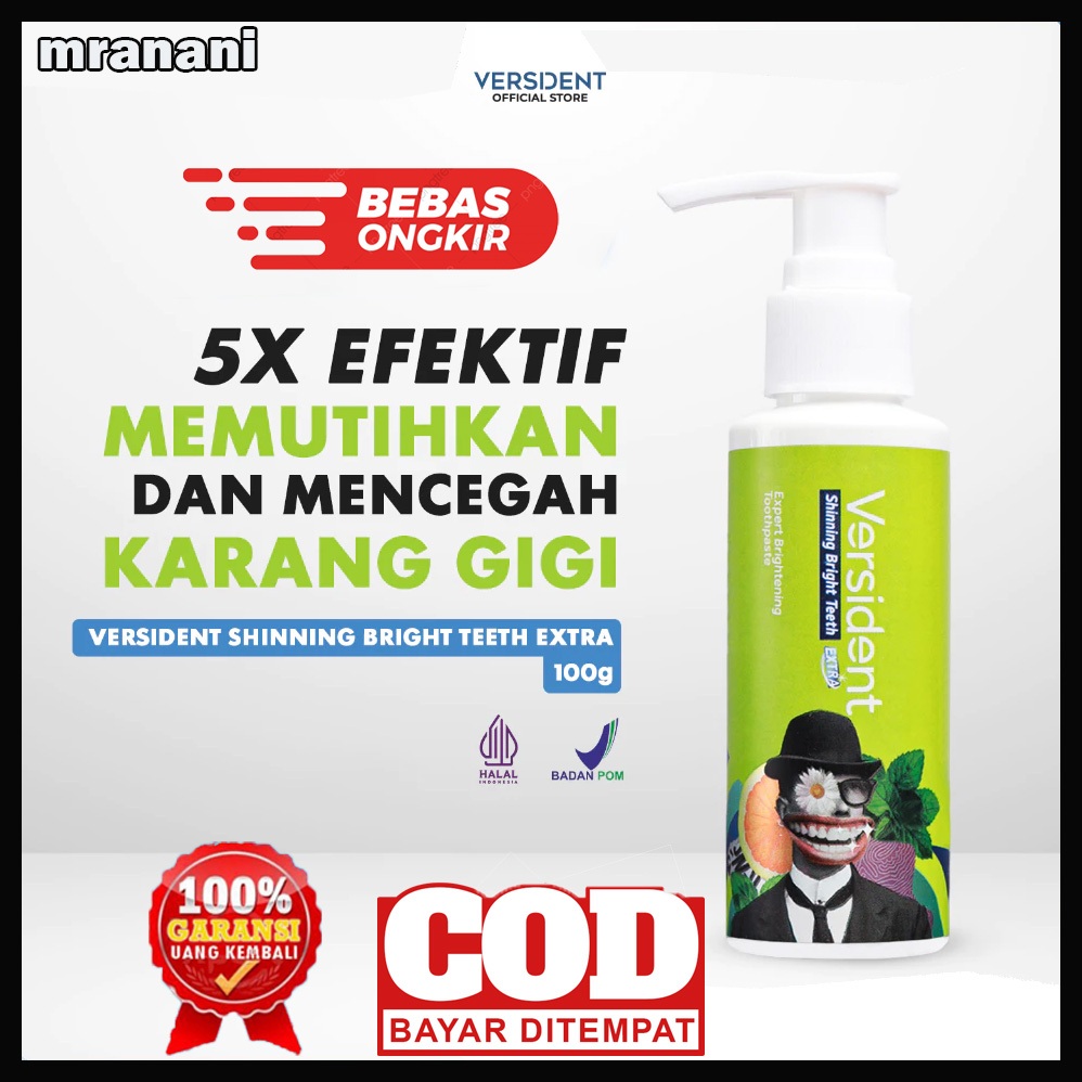 Jual Versident Shining Bright Teeth Original 100% BPOM - Pasta gigi ...