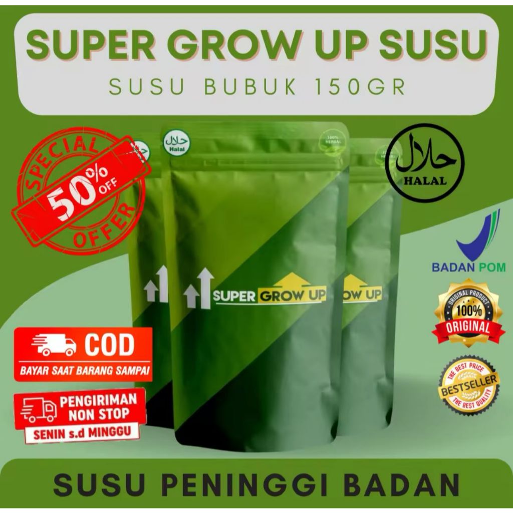Jual SUSU SUPER GROW UP -Susu peninggi badan original bpom bia cod ...