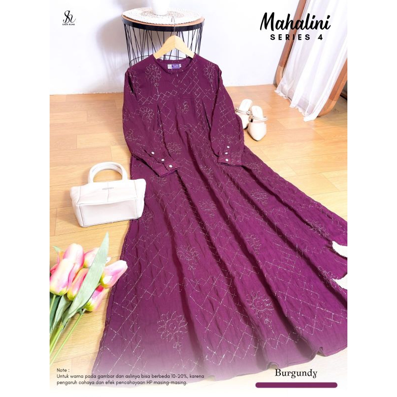 Jual GAMIS POLO LINEN PREMIUM MAHALINI DRESS - GAMIS HITAM PUTIH SAGE ...