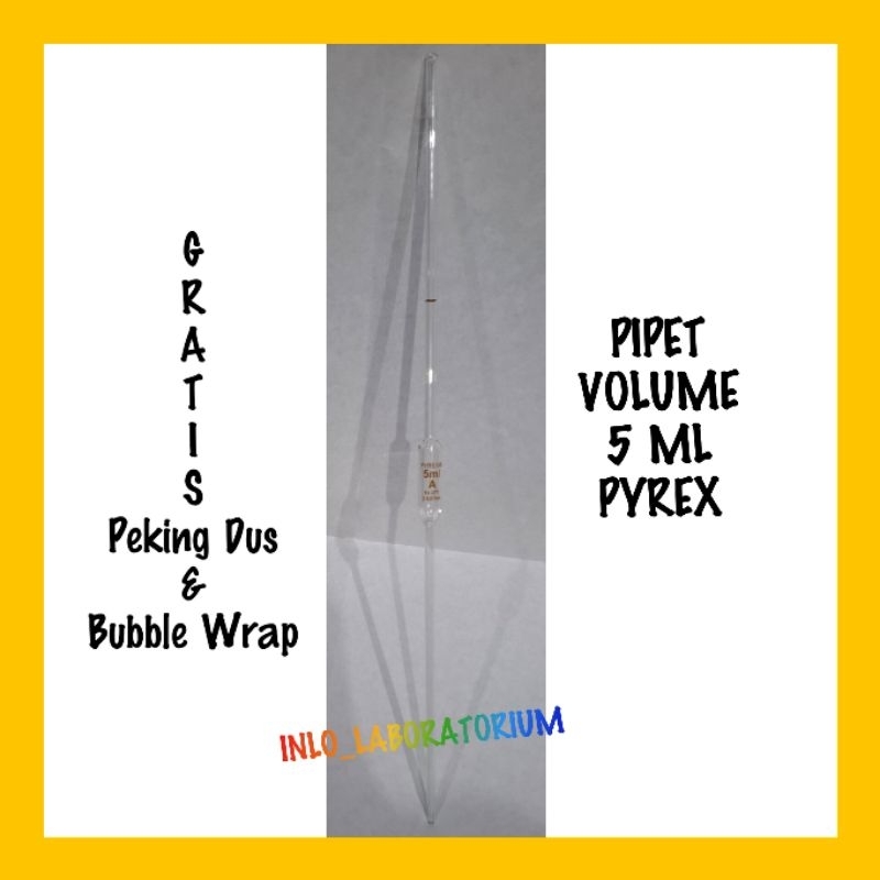 Jual Pipet Volume 5 ml PYREX & IWAKI/Volumetric Pipet | Shopee Indonesia