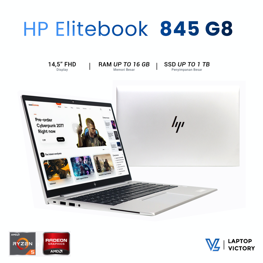 Jual Laptop HP Elitebook 845 G8 Amd Ryzen 5 Pro 5650U RAM 32GB 1TB SSD 14 Inch Full HD Windows ...