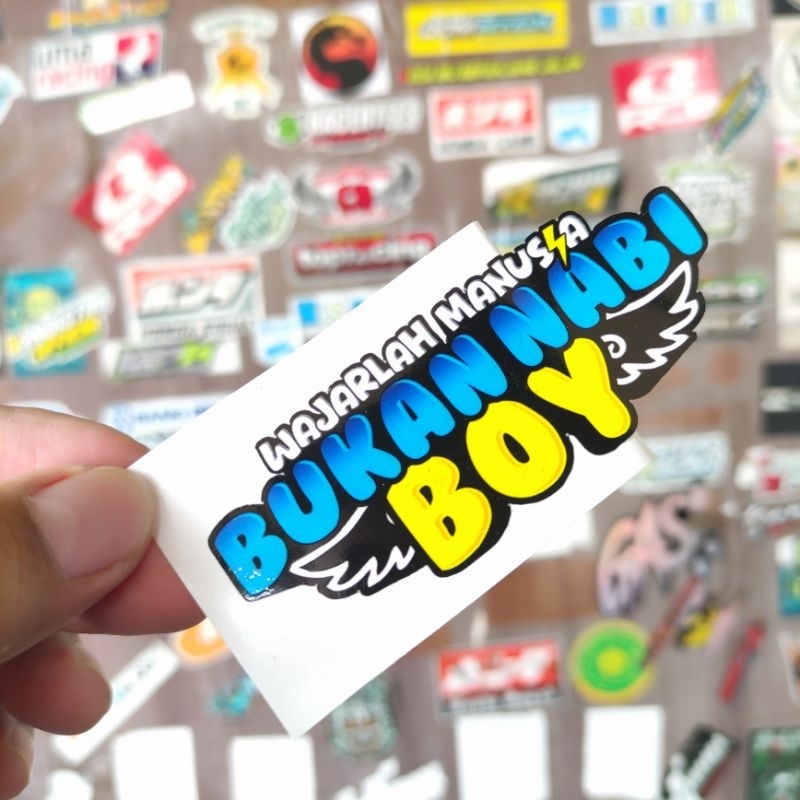 Jual STIKER WAJARLAH MANUSIA BUKAN NABI BOY GLOS | Shopee Indonesia