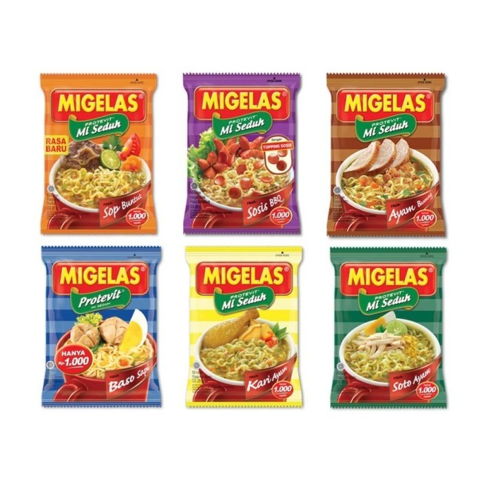 Jual Migelas Mie Gelas Instant SEMUA RASA ( 1 gantung 15 bungkus ...