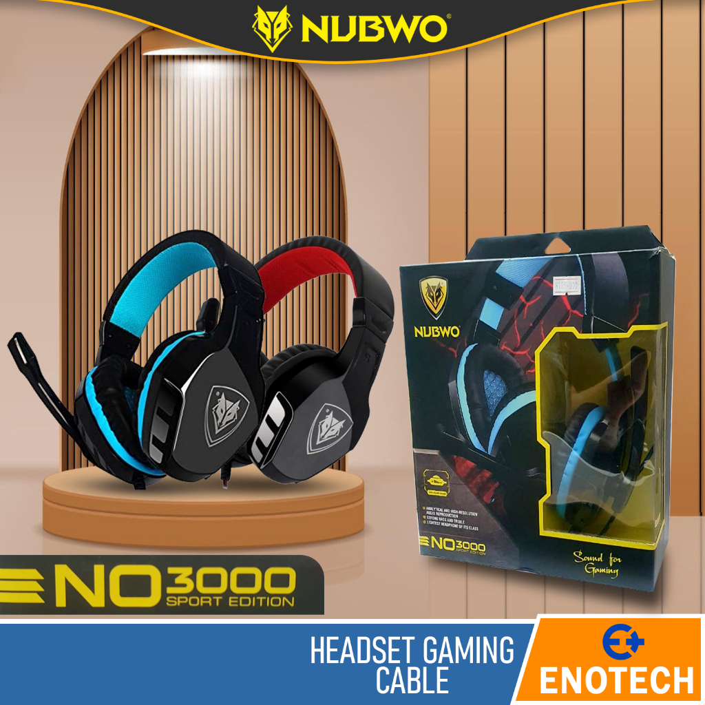 Jual Nubwo No.3000 - Headset Gaming Sport Edition | Shopee Indonesia