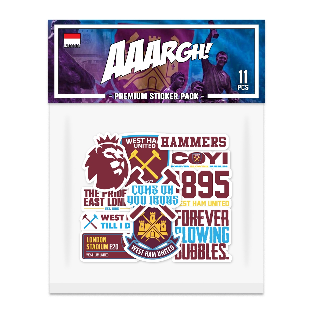 Jual Stiker WEST HAM UNITED Sticker Pack vol. 1 (The Hammers) | Shopee ...