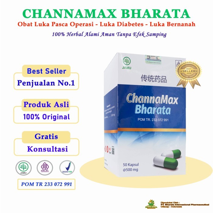 Jual Channamax Bharata 100% Original - Obat Pasca Operasi - Kemasan ...
