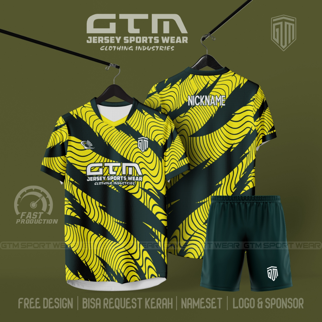 Jual Jersey badminton hijau kuning Kerah Vneck Tumpuk ~ Free Custom Design 024 | Shopee Indonesia