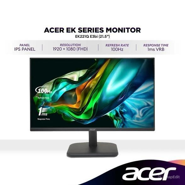 Jual MONITOR ACER LED IPS EK221Q E3 - FULL HD 100HZ 21.5 INC | Shopee ...