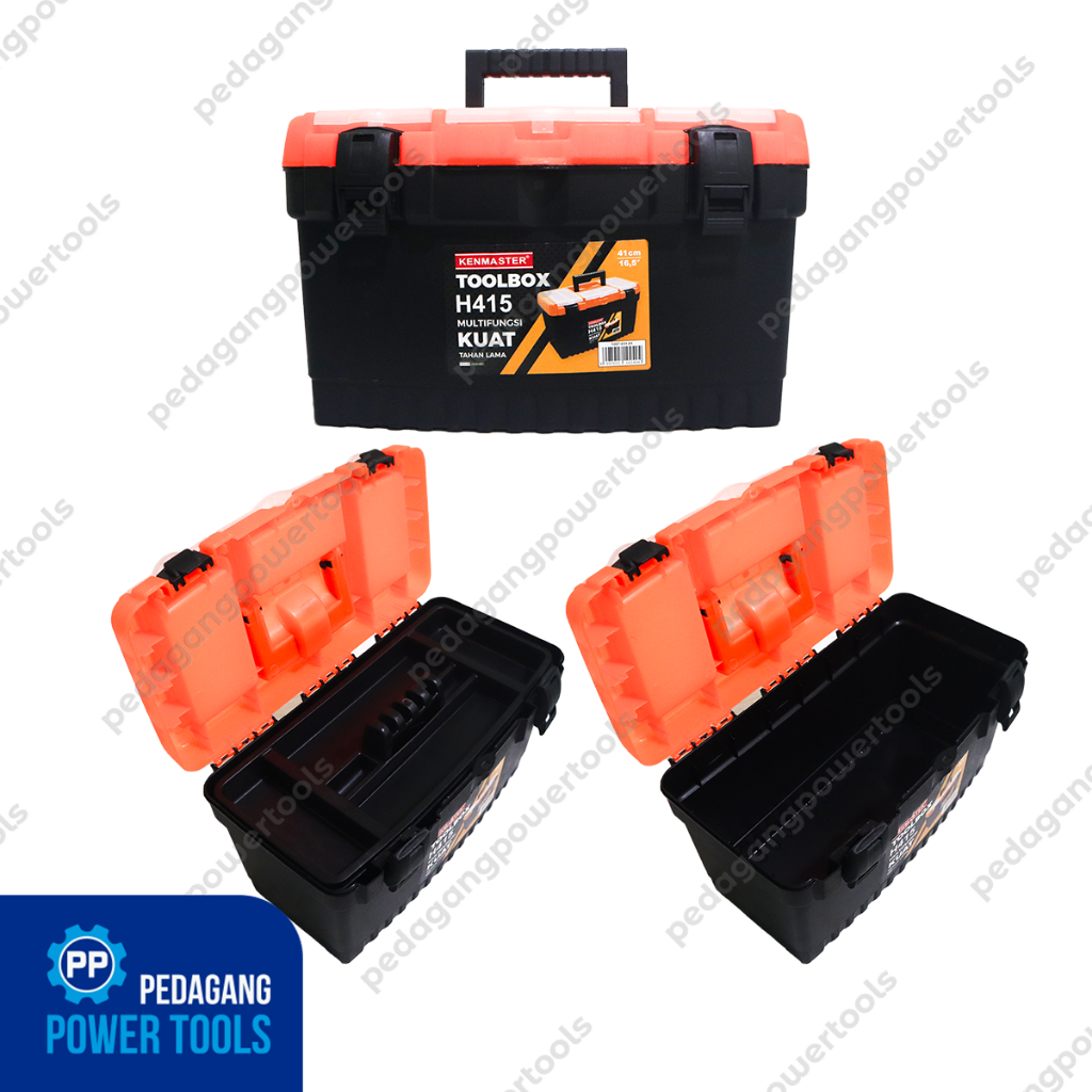 Jual KENMASTER H415 Tool Box Besar Kotak Penyimpanan Perkakas Toolbox Plastik Toolkit Tempat ...