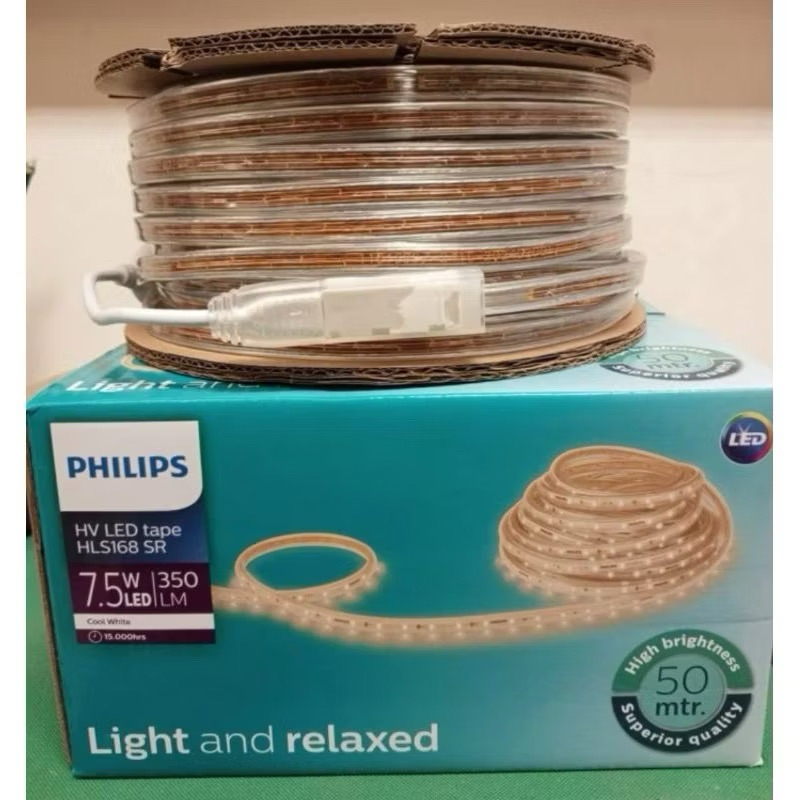 Jual [ PAKET 1 ROLL ISI 50M ] PHILIPS LED STRIP LAMPU SELANG 7,5W 7.5W ...