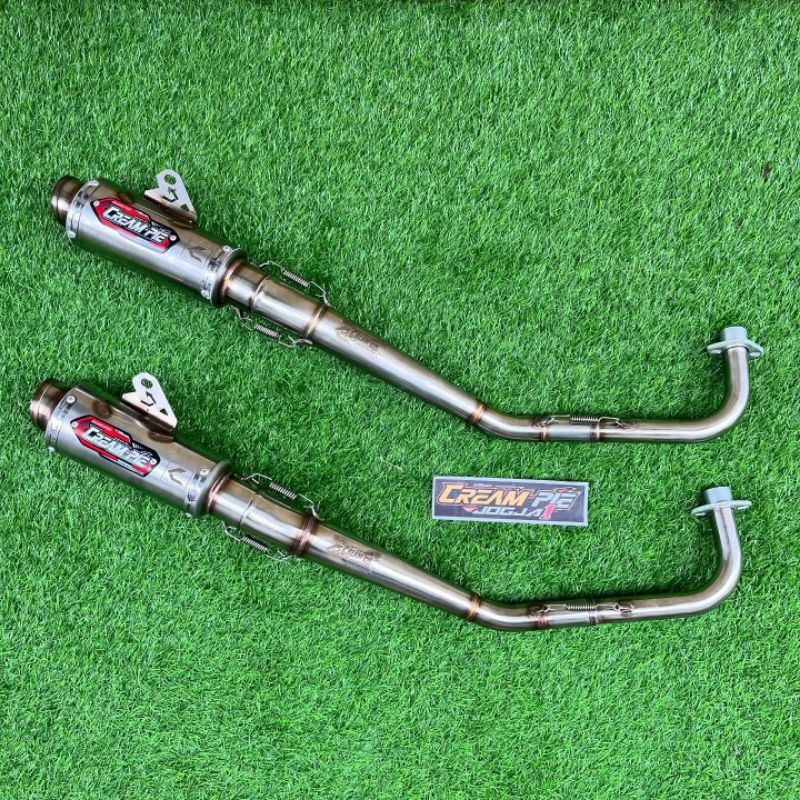 Jual KNALPOT CREAMPIE JOGJA JUPITER Z 5TP CP2 New RX MP 130CC STAINLESS ...
